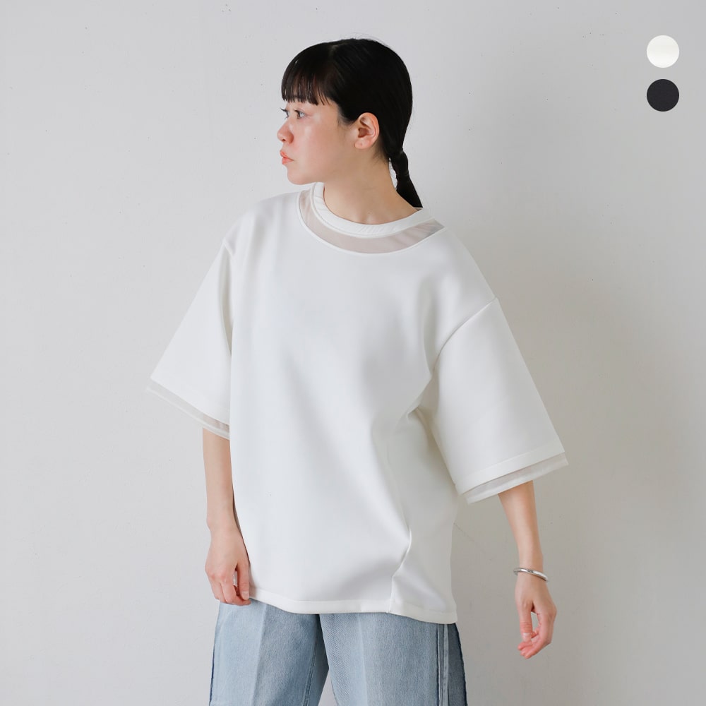 【楽天市場】MANOF マノフ シアー ネック カット プルオーバー 88105-1122-kk レディース【クーポン対象】：OLUGA（オルガ）