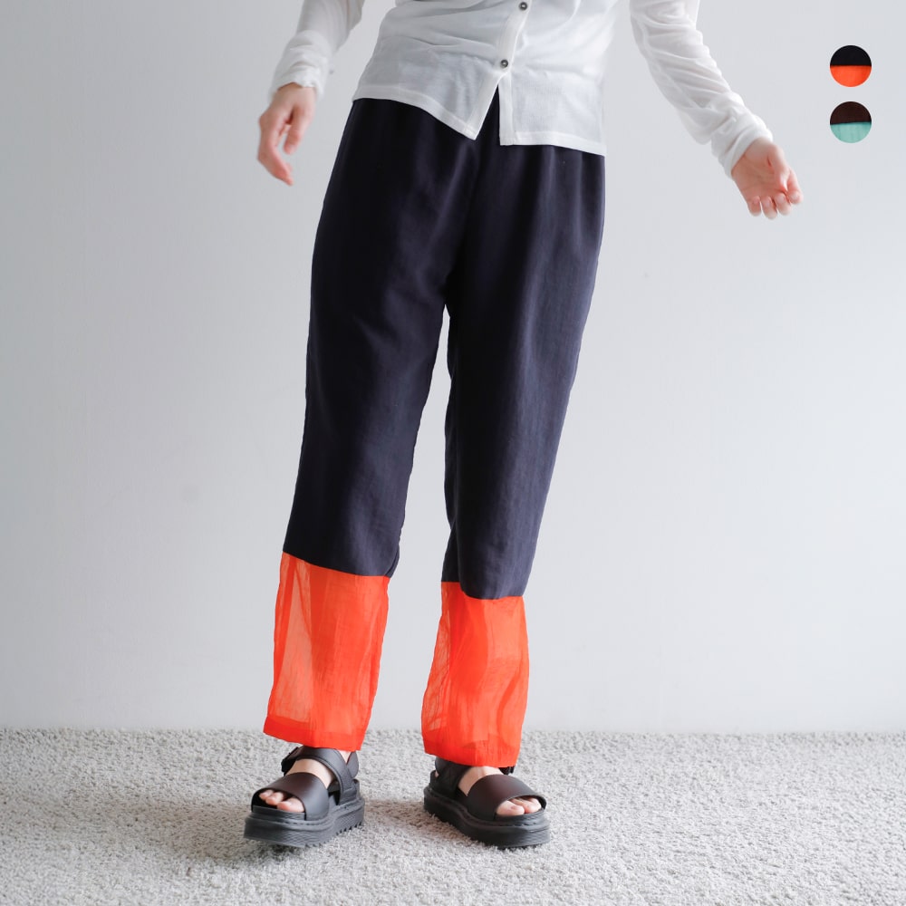 【楽天市場】JUN MIKAMI ジュンミカミ シースルー ボーダー パンツ 25ss-12-j-kk レディース：OLUGA（オルガ）