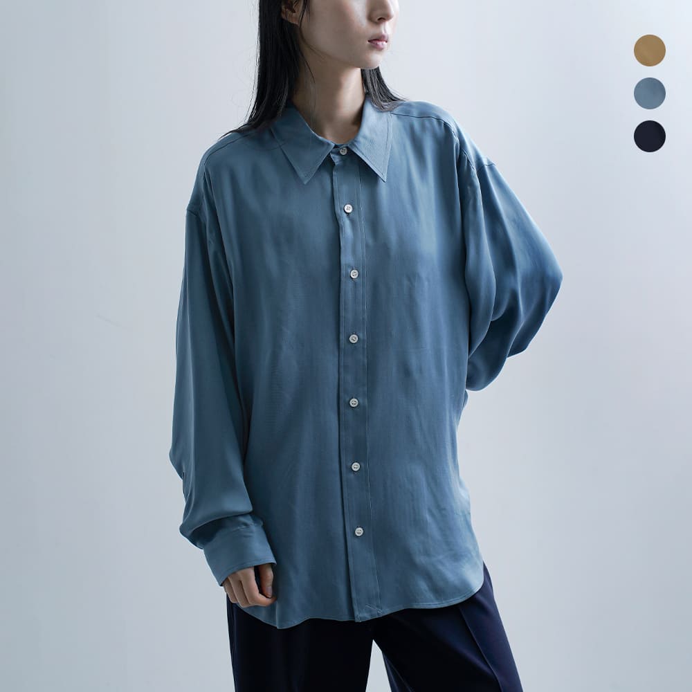 【楽天市場】Shinzone シンゾーン シルキー キュプラ シャツ SILKY CUPRA SHIRT 26smsbl13 レディース ...