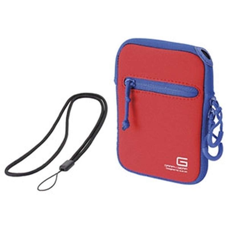 【楽天市場】エレコム デジタルカメラケース ソフトケース ネックストラップ付 ネオプレン Sサイズ [ 参考収容寸法:61×27×100.5mm ] レッド DGB-063RD：シオカゼ商店