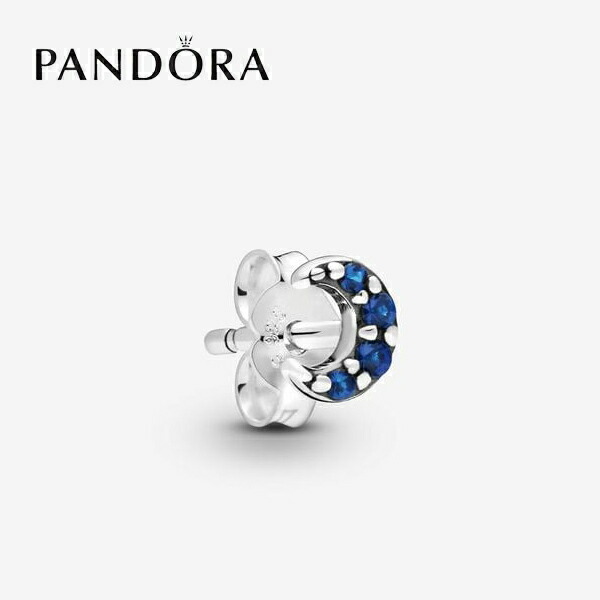 【楽天市場】パンドラ ピアス レディース ブルー×シルバー スタッド ムーン 月 PD-298534C01：1MORE（ワンモア）