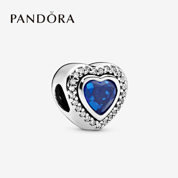【楽天市場】【12/04～12/11 10%オフクーポン配布中】パンドラ チャーム ブレスレット レディース ブルー ハート PD-CM ...
