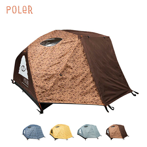 【楽天市場】30%OFF / ポーラー POLeR | 2 PERSON TENT | WAVY CHECK YELLOW | GOOMER BROWN | CHAKA BLUE ...