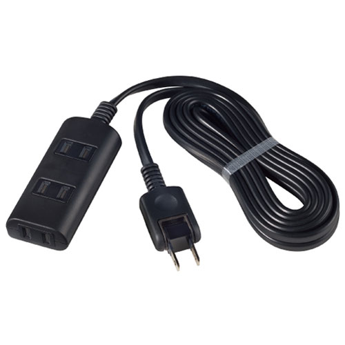 【楽天市場】エルパ(ELPA) WBT-N3010B-BK(ブラック) 扉付タップラン 3個口(上挿し2･横挿し1) 1m：ワンズマート楽天市場店