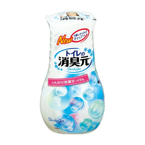 【楽天市場】小林製薬 トイレの消臭元 ふんわり清潔せっけん 400ml：よろずやマルシェ