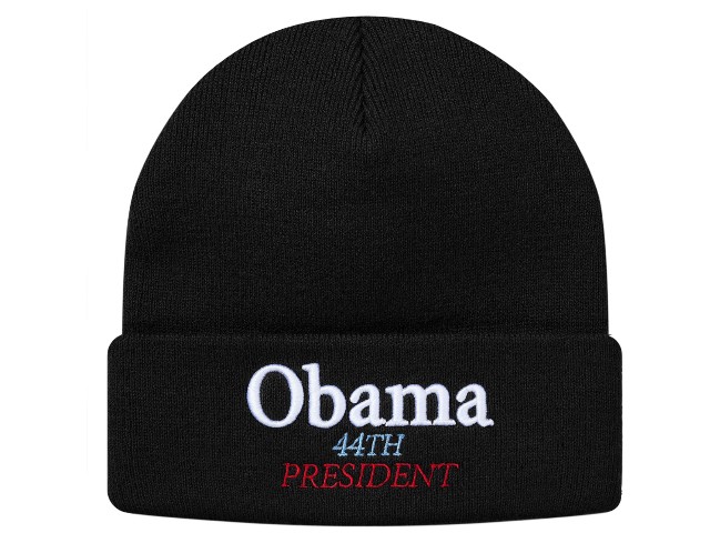 【楽天市場】SUPREME シュプリーム ニット帽 18AW 新品 黒 Obama Beanie オバマ ビーニー 折り返し BLACK ...