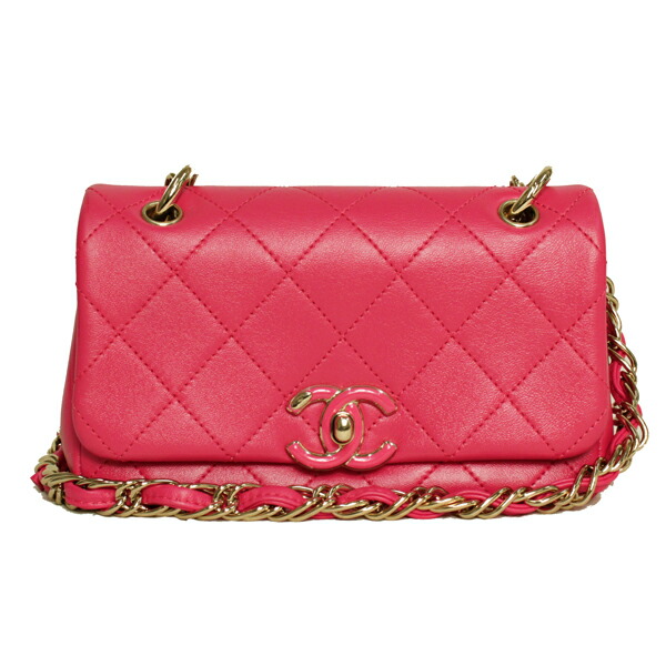 【楽天市場】CHANEL シャネル ショルダー チェーンショルダー レザー ピンク系 ゴールド金具【送料無料】【美品】【D0978】：トキオカ