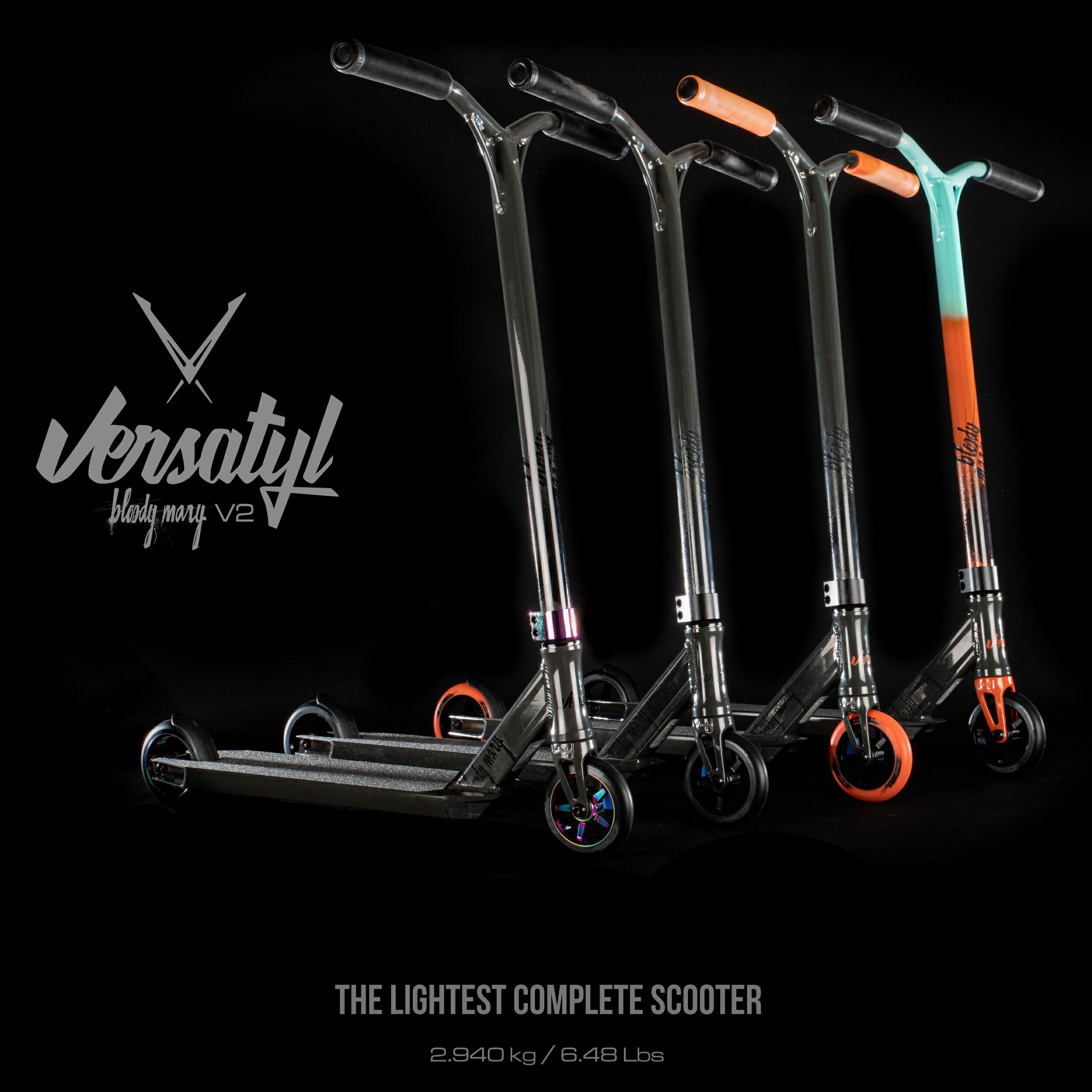 【楽天市場】ライダー応援価格！Versatyl Freestyle Kickboard Bloody Mary V2（ブラディーマリーV2 ...