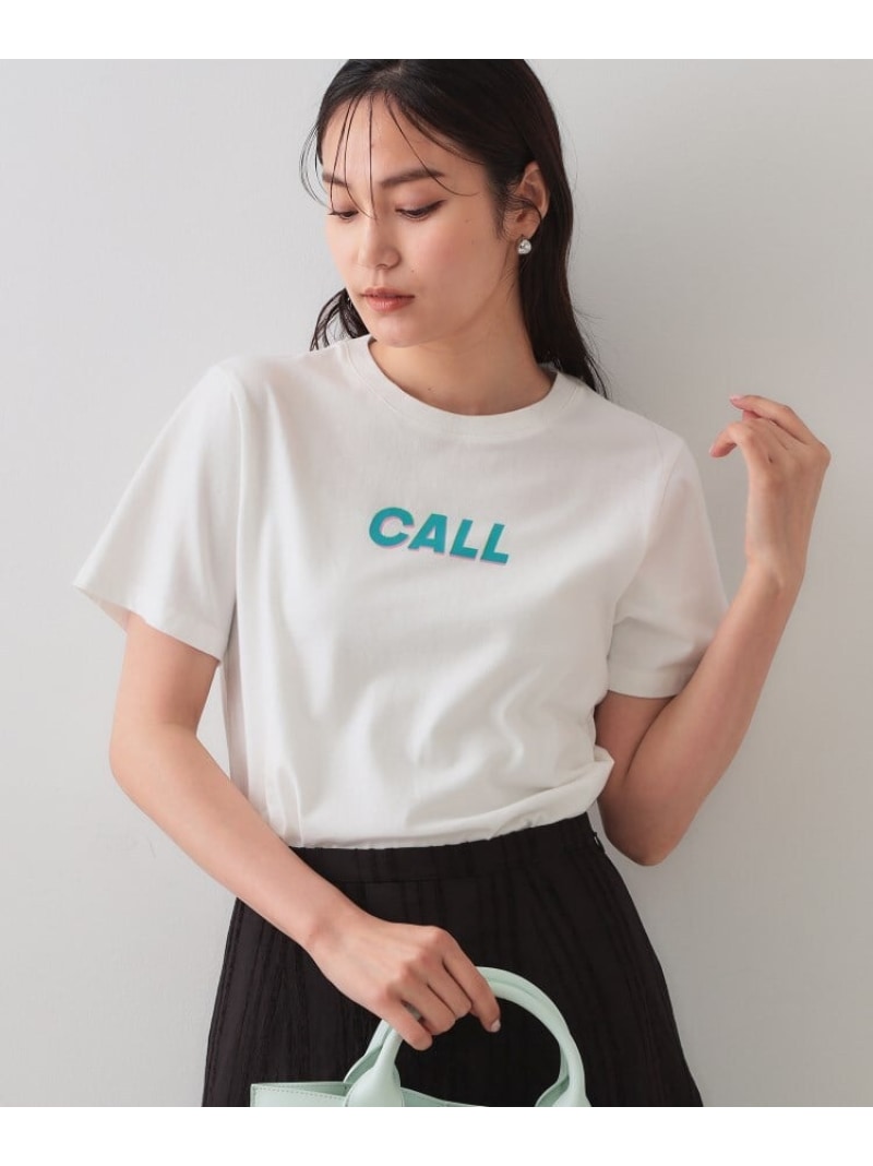 【楽天市場】カラーロゴTシャツ【洗濯機洗い可】 OPAQUE.CLIP オペークドットクリップ トップス カットソー・Tシャツ ホワイト グレー ブルー[Rakuten Fashion ...