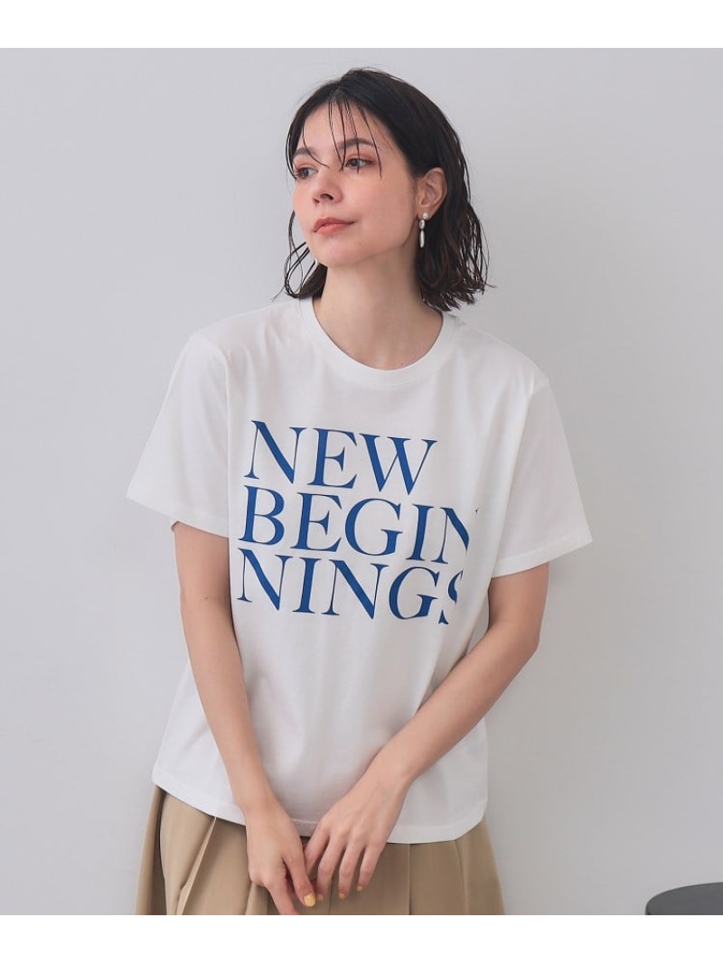 【楽天市場】BIGロゴTシャツ【洗濯機洗い可】 OPAQUE.CLIP オペークドットクリップ トップス カットソー・Tシャツ ホワイト グレー【送料無料】[Rakuten Fashion ...