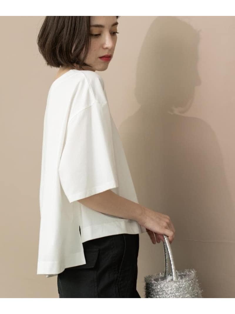 【楽天市場】【SALE／60%OFF】ボートネックショートTシャツ【洗濯機洗い可】 OPAQUE.CLIP オペークドットクリップ トップス カットソー・Tシャツ ブラック ブルー ホワイト ...