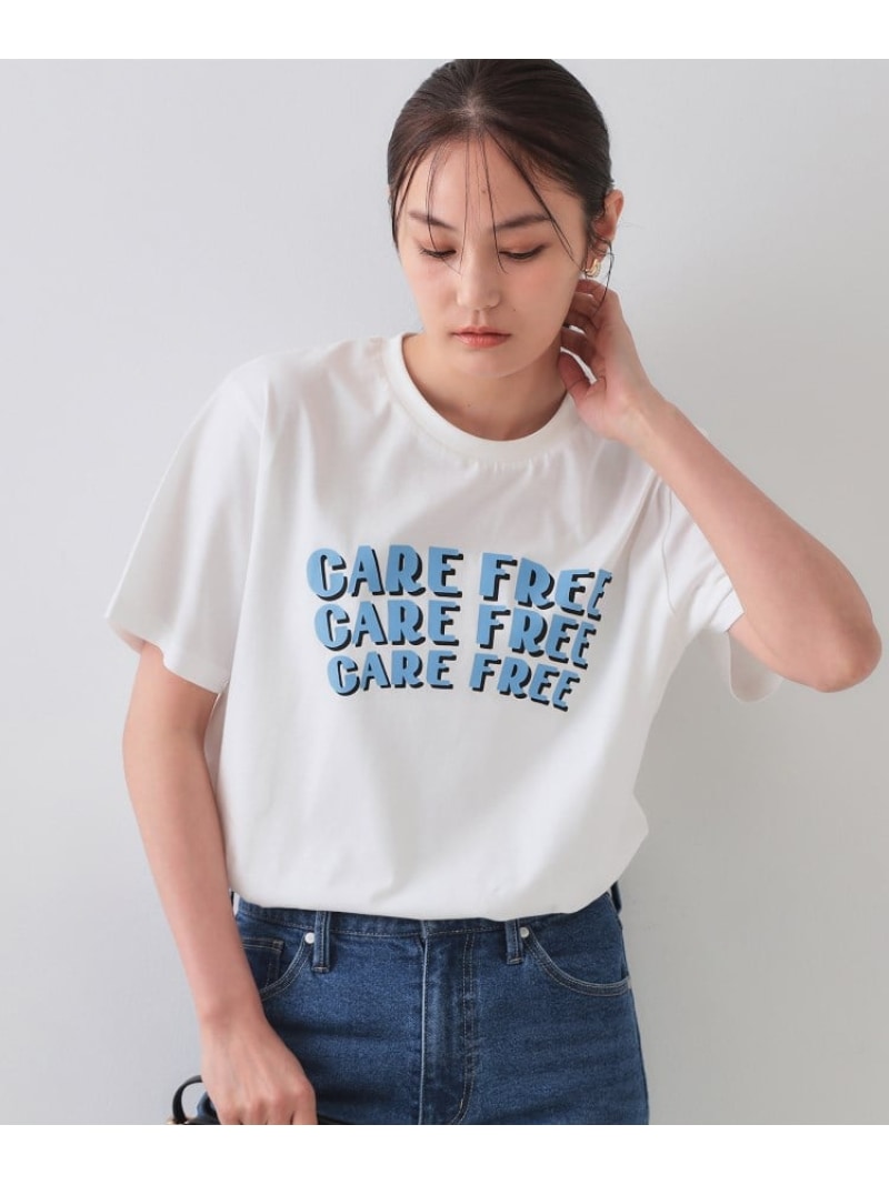 【楽天市場】カラーロゴTシャツ【洗濯機洗い可】 OPAQUE.CLIP オペークドットクリップ トップス カットソー・Tシャツ ブラウン ネイビー ホワイト[Rakuten Fashion ...