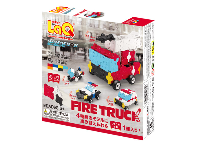 【楽天市場】LaQ ハマクロンコンストラクター ファイヤートラック 知育 玩具 ブロック 男の子 女の子 ギフト 小学生：木のおもちゃ おっぽろっぽ