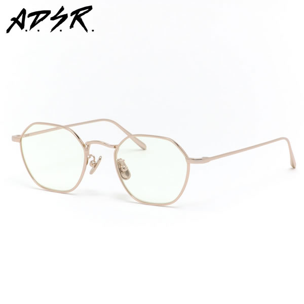 【楽天市場】A.D.S.R. BAZ 02A 47.5サイズ サングラス エーディーエスアール GD/CL バズ ADSR 六角形 ヘキサゴン クリアレンズ メンズ レディース：電脳眼鏡
