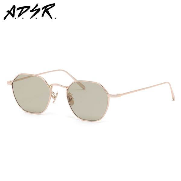 【楽天市場】A.D.S.R. BAZ 02B 47.5サイズ サングラス エーディーエスアール GD/LBR バズ ADSR 六角形 ヘキサゴン メンズ レディース：電脳眼鏡