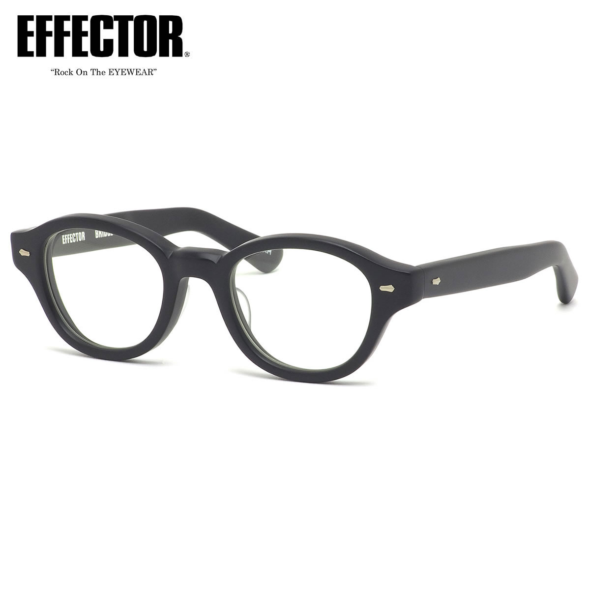 【楽天市場】エフェクター BRIDGE BKM 49サイズ メガネ UVカット仕様伊達メガネレンズ付 EFFECTOR ブリッジ ウェリントン ボストン ボスリントン 日本製 メンズ ...