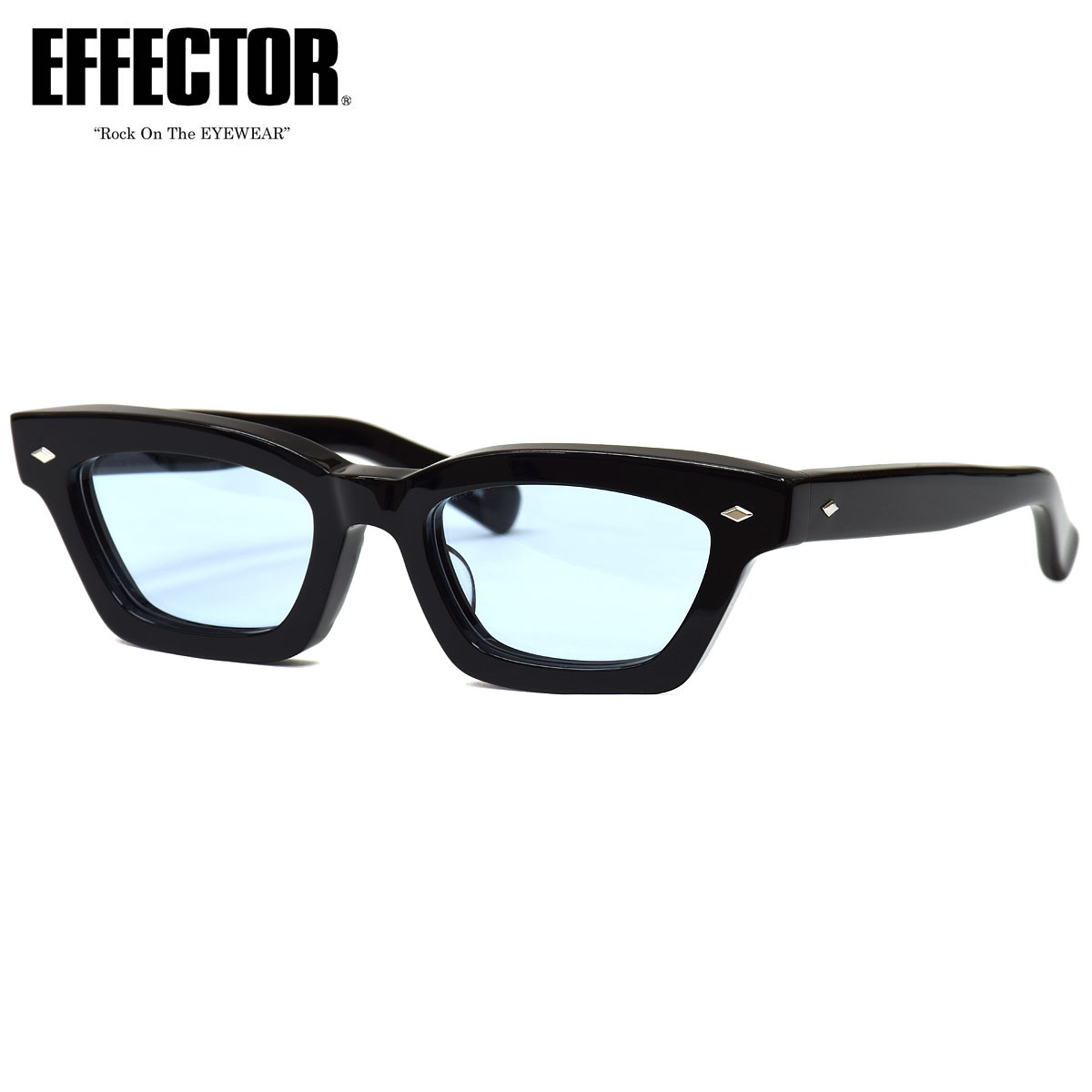 【楽天市場】エフェクター DESTO BK/BL 52 サングラス EFFECTOR デスト 黒縁 くろぶち made in Japan 日本製 鯖江 国産 メンズ レディース：電脳眼鏡