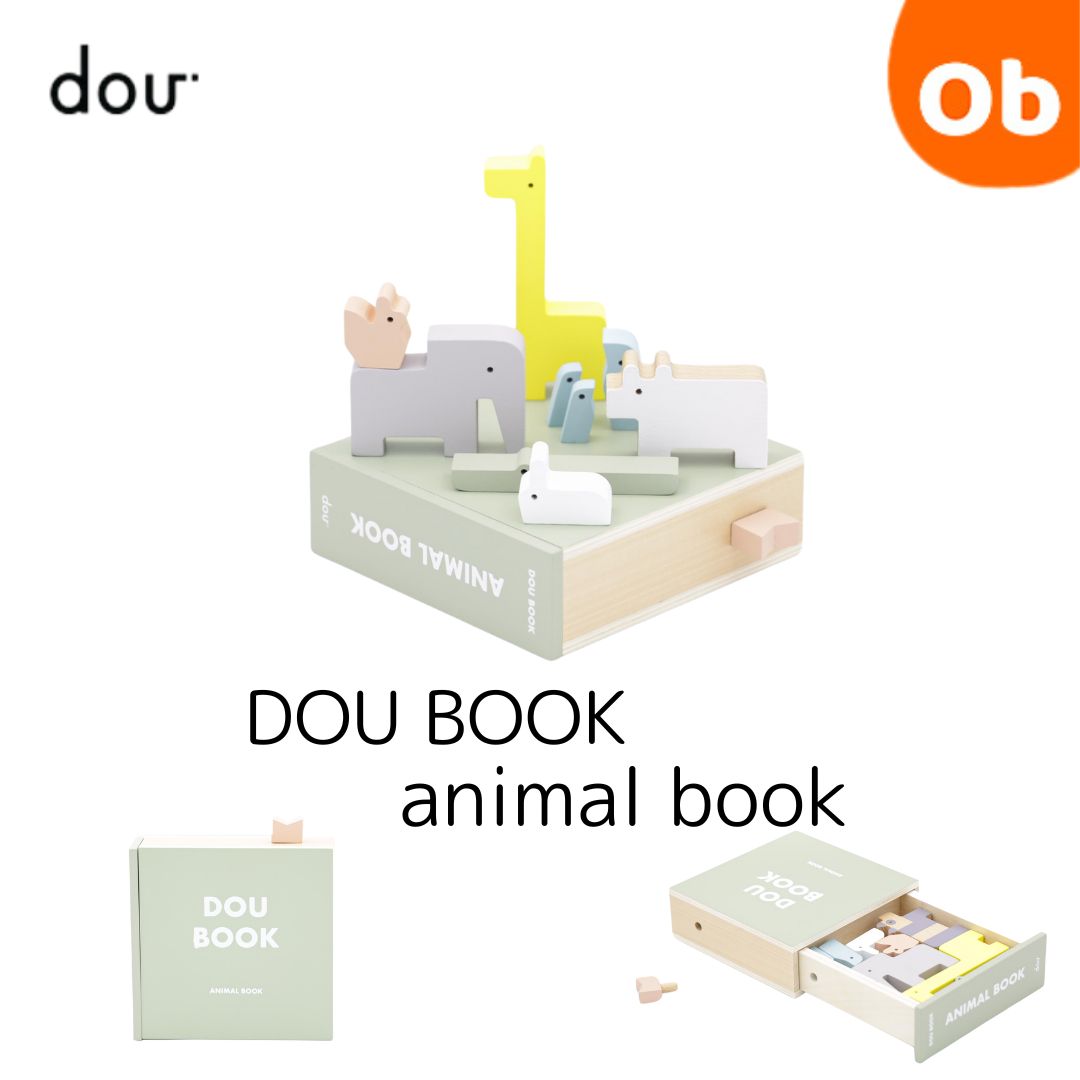【楽天市場】dou 木のおもちゃ DOU BOOK animal book【送料無料 沖縄・一部地域を除く】 パズル 積み木 おもちゃ知育玩具 ...