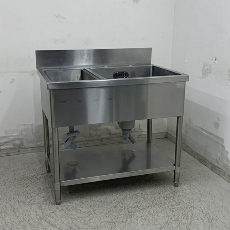 【楽天市場】【中古】 A08734 1槽シンク ダスト付き ステンレス 流し台 W900 x D600 x H800(+125) mm 【業務用】【厨房用】【家財おまかせ便】：オリマックス ...