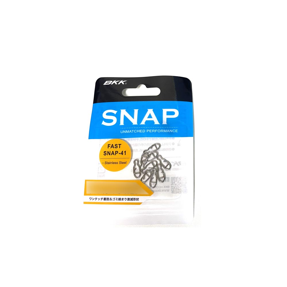 【楽天市場】【40Cpost】BKK ルアースナップ FAST SNAP-41 #3 stainless(bkk-142548)｜ルアー ...