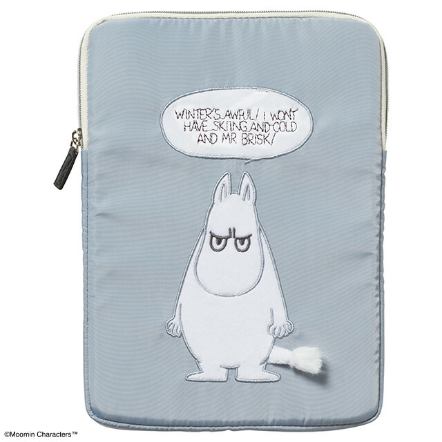 【楽天市場】MOOMIN ムーミン ムスッとフェイス タブレットケース タブレットポーチ ipadケース ipadポーチ マルチポーチ ...