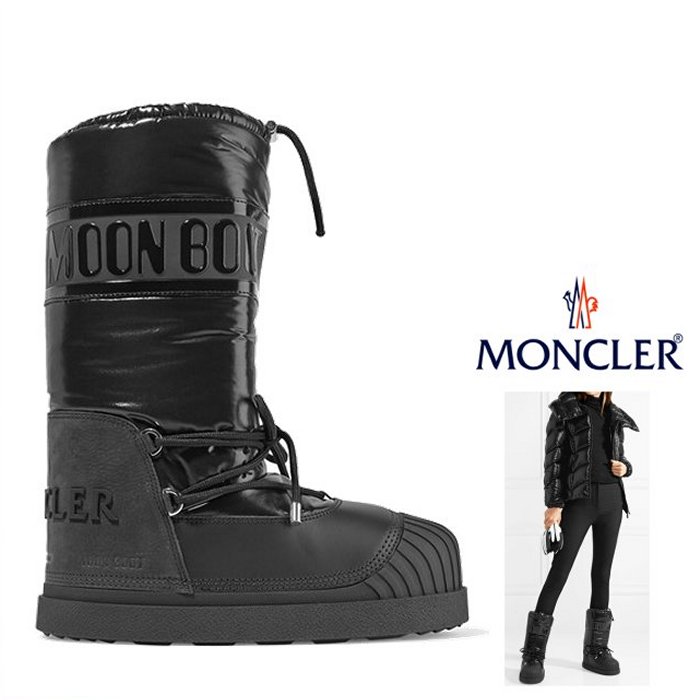 【楽天市場】MONCLER【モンクレール】ロゴ・ロング・スノーブーツ【MONCLER LOGO SNOW BOOT】Venus MOON ...