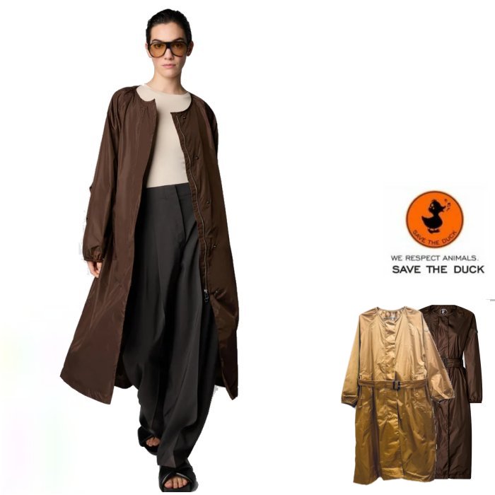 【楽天市場】SAVE THE DUCK【 セイブ・ザ・ダック 】D41544W 【 MAVA 】Coat ワイド・ノーカラー・ラグランスリーブ ...