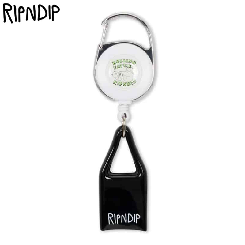 【楽天市場】リップンディップ RIPNDIP ROLLING FATTIES LIGHTER LEASH KEYCHAIN ( シルバー ...