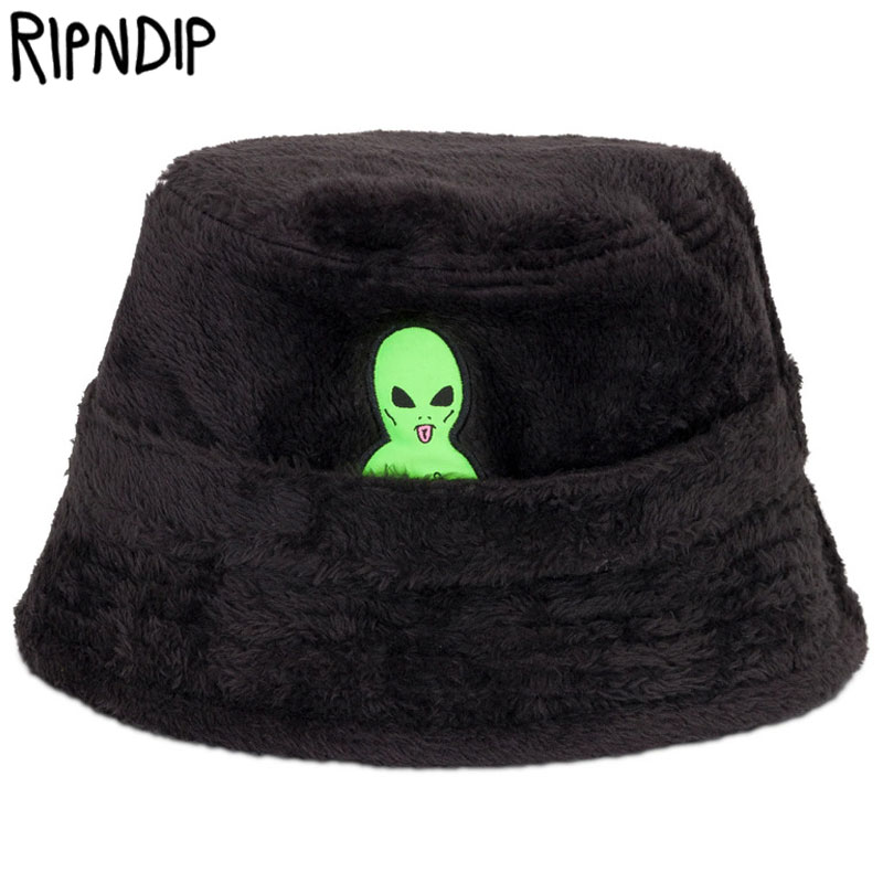 【楽天市場】リップンディップ RIPNDIP LORD ALIEN SHERPA BUCKET HAT ( ブラック 黒 BLACK ) リッ ...