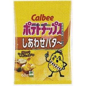 【楽天市場】大阪京菓 ZRxカルビー 60G ポテトチップスしあわせバター×24個【xw】【送料無料（沖縄は別途送料）】：大阪京菓楽天市場店