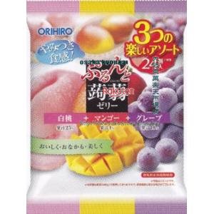 【楽天市場】大阪京菓 ZRxオリヒロ 480G ぷるんと蒟蒻ゼリーパウチ大袋白桃＋マンゴー＋グレープ×24個【xw】【送料無料（沖縄は別途送料）】：大阪京菓楽天市場店