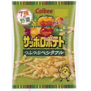 【楽天市場】大阪京菓 ZRxカルビー 72G サッポロポテトつぶつぶベジタブル×12個【xeco】【エコ配 送料無料 （沖縄県配送不可 時間指定と夜間お届け不可）】：大阪京菓楽天市場店