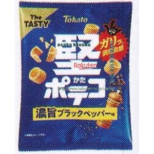 【楽天市場】大阪京菓 ZRx東ハト 50G 堅ポテコ濃旨ブラックペッパー味×24個【x】【送料無料（沖縄は別途送料）】：大阪京菓楽天市場店