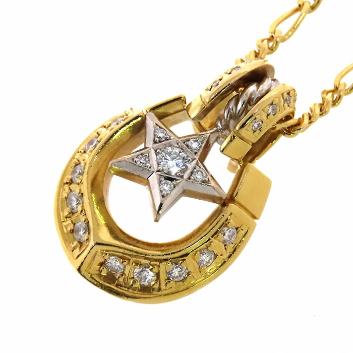 【楽天市場】SJX エスジェイエックス スイング スター ホースシュー ダイヤ ネックレス K18YG K18WG 750 イエローゴールド ホワイトゴールド コンビ ダイヤモンド 0 ...