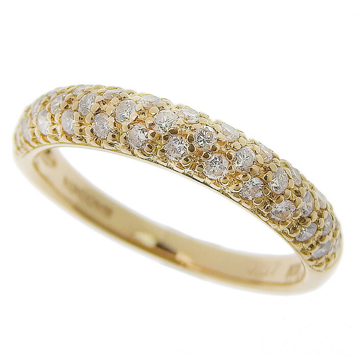 【楽天市場】VENDOME AOYAMA ヴァンドーム青山 パヴェ ダイヤ リング K18YG 750 イエローゴールド ダイヤモンド 0.37ct 11号 指輪 アクセサリー レディース ...