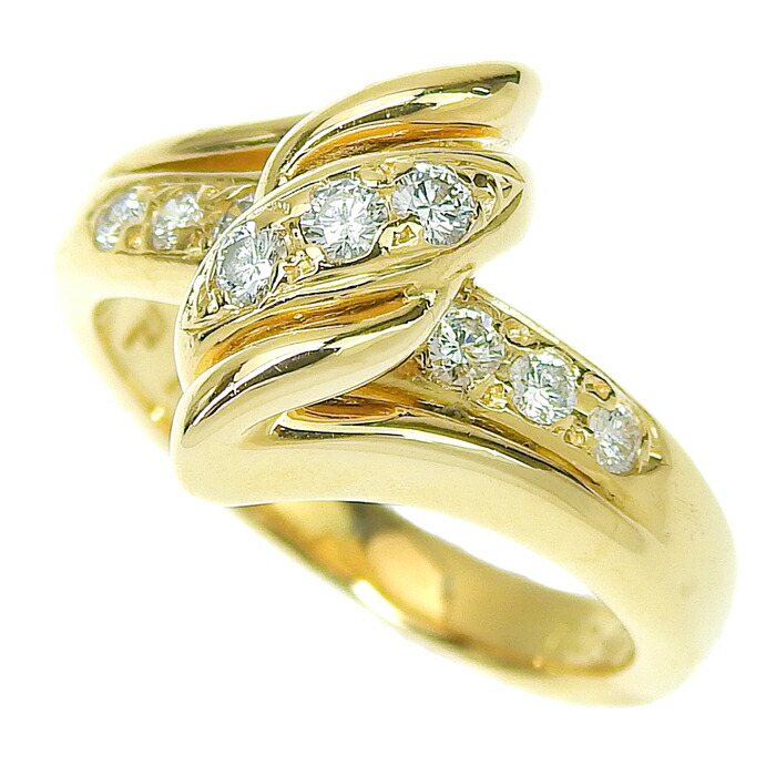 【楽天市場】POLA ポーラ デザイン ダイヤ リング 9号 K18YG イエローゴールド 750 ダイヤモンド 0.24ct 0.245ct 指輪 アクセサリー レディース 送料無料 ...