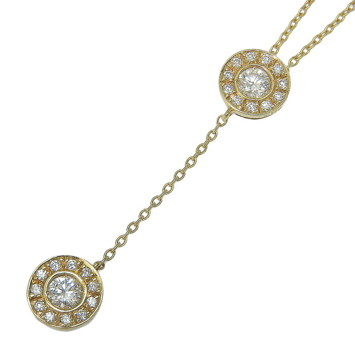 【楽天市場】FOREVER MARK フォーエバーマーク Two D パヴェ ダイヤ ネックレス K18YG 750 イエローゴールド ダイヤモンド 0.17ct 0.10ct 0.11ct ...