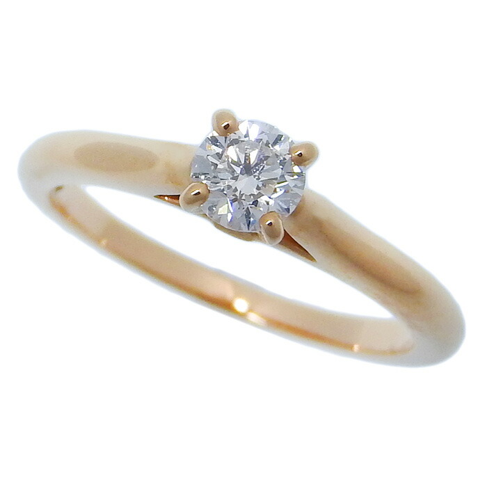 【楽天市場】Cartier カルティエ ソリテール ダイヤ リング K18PG 750 ピンクゴールド ダイヤモンド 0.23ct 46 指輪 アクセサリー レディース 送料無料 ...