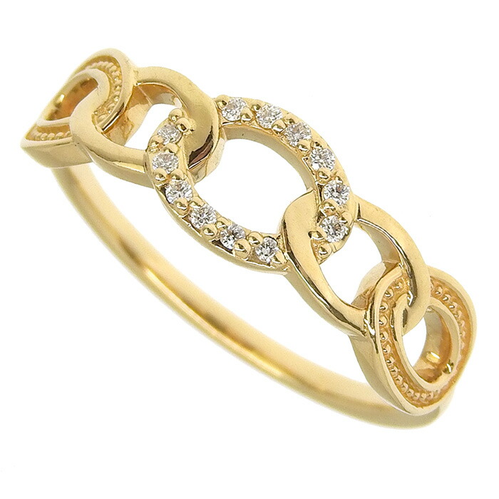 【楽天市場】EAU DOUCE4℃ オデュースヨンドシー デザイン ダイヤ リング K18YG 750 イエローゴールド ダイヤモンド 約13号 指輪 アクセサリー レディース 送料無料 ...