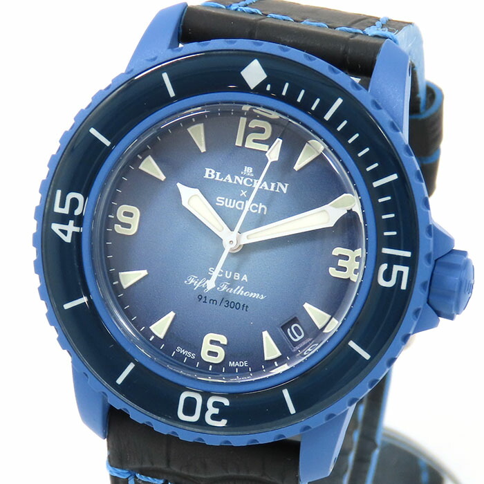 【楽天市場】BLANCPAIN Swatch ブランパン スウォッチ スクーバ フィフティ ファゾムス アトランティックオーシャン ...