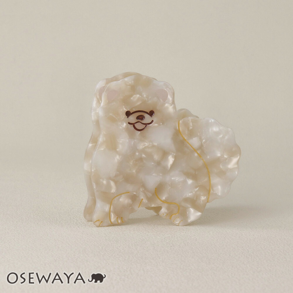 【楽天市場】ヘアクリップ いぬ 犬 ポメラニアン 動物 アニマル マーブル バンスクリップ | OSEWAYA ヘアアクセサリー ヘアアクセ レディース 女性 大人 プレゼント ギフト 結婚式 ...