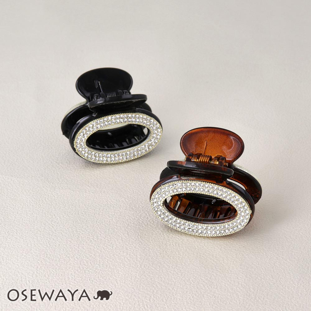 【楽天市場】ヘアクリップ メタル フレーム オーバル ライン ストーン ベーシックカラー ミニ バンスクリップ | OSEWAYA ヘアアクセサリー ヘアアクセ レディース 女性 大人 ...