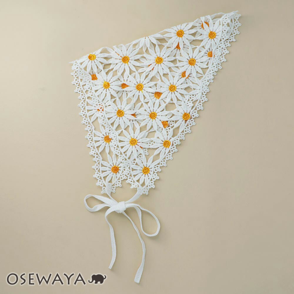 【楽天市場】ヘッドドレス フラワー レース 刺繍 ヘッドスカーフ バブーシュカ | OSEWAYA ヘアアクセサリー ヘアアクセ レディース 女性 大人 プレゼント ギフト 結婚式 カジュアル ...