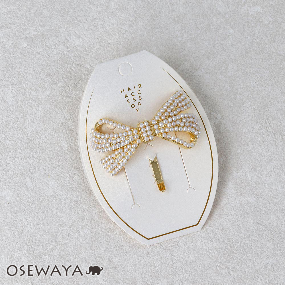 【楽天市場】【マラソン20％OFFクーポン配布中】ヘアカフ リボン パヴェ ミニ パール メタル ヘアポニー ポニーフック | OSEWAYA ヘアアクセサリー ヘアアクセ レディース 女性 ...
