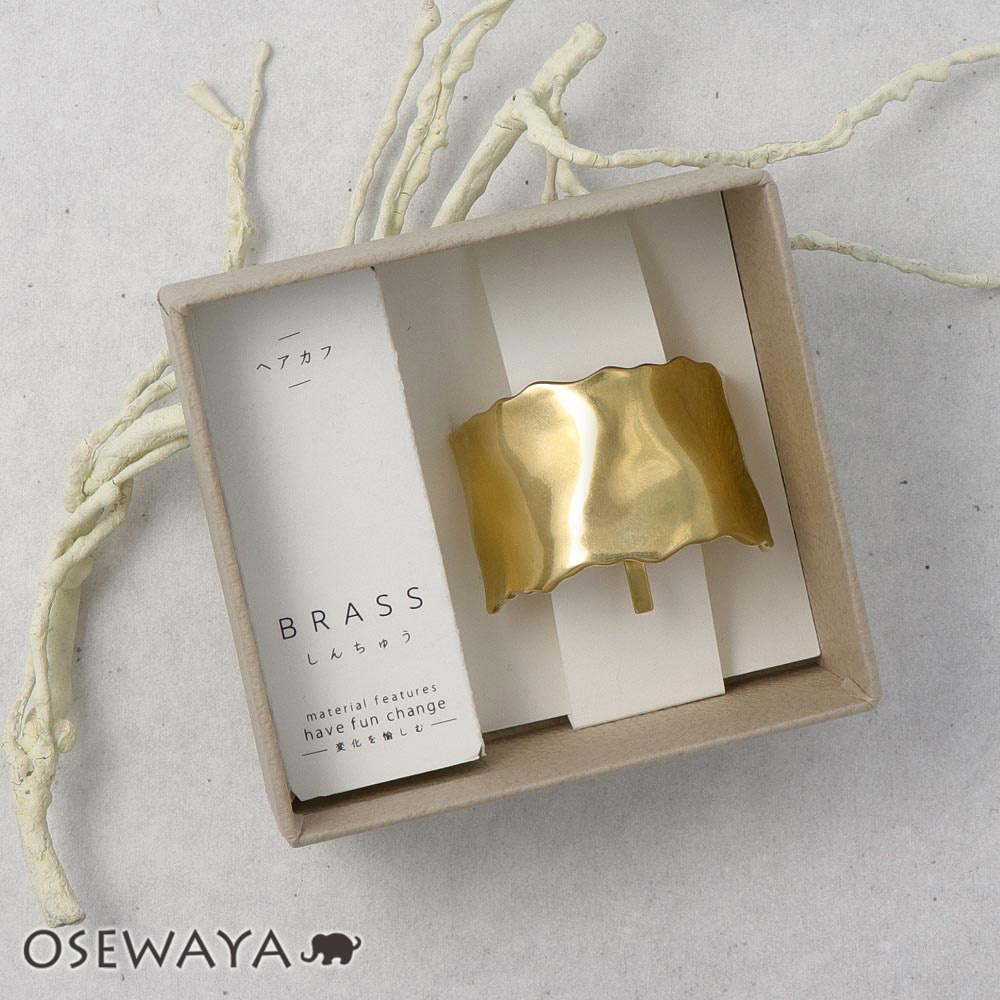 【楽天市場】ヘアカフ ポニーフック 経年変化 BRASS しんちゅう ウェーブ レクタングル カーブ ニッケルフリー ケース入り| OSEWAYA ヘアアクセサリー ヘアアクセ レディース ...