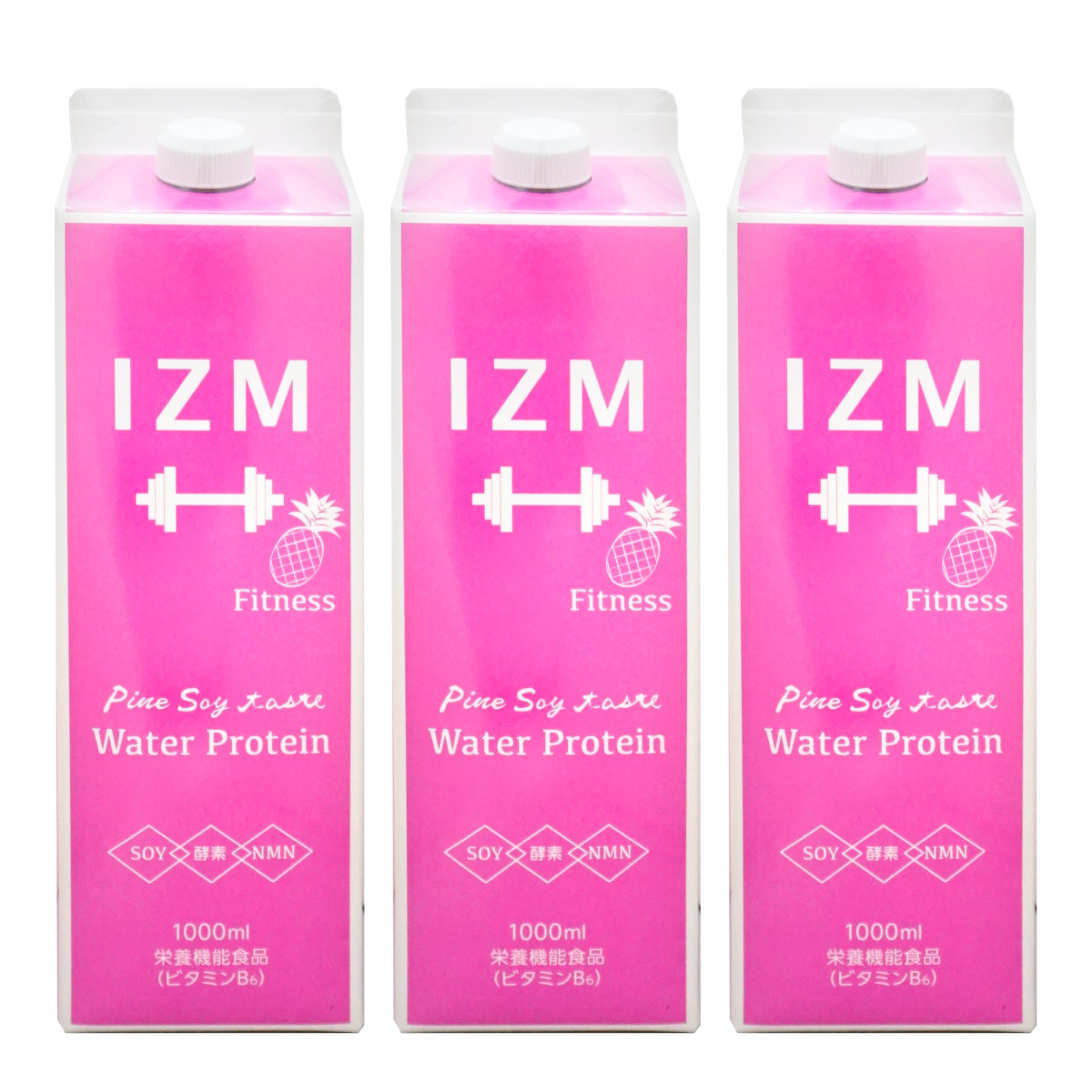 【楽天市場】【クーポン配布中】【セット】IZM酵素ドリンク1000ml×3本 ウォータープロテインパインソイテイスト WATER PROTEIN【栄養機能食品】【食品】【宅配便送料無料 ...