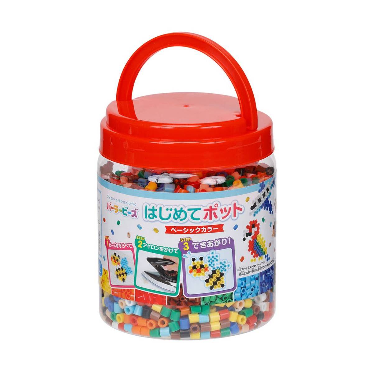 【楽天市場】パーラービーズ はじめてポット ベーシックカラー 80-17578【5才以上】【約2,500ピース】【カワダ Kawada おもちゃ 女の子 ビーズ アイロンでくっつく アイロン ...