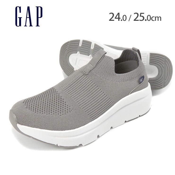 【楽天市場】GAP スリッポンシューズ シューズ レディース グレー 24 25 GPU22409 ギャップ ミドルカット スニーカー 厚底 女性 婦人 靴 GRAY 箱アウトレット：おしゃれ ...
