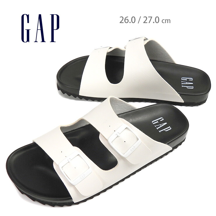 【楽天市場】GAP サンダル 26 27 WHITE ギャップ GPU32412 メンズ クロッグ シャワーサンダル スポーツサンダル コンフォートサンダル ビーチサンダル スリッパ 無地 ...