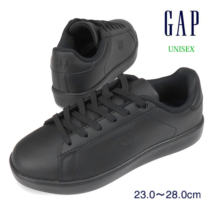 【楽天市場】ギャップ ローカット スニーカー シューズ レディース メンズ BLACK/BLACK 23 24 25 26 27 28 GPU12501 GAP ユニセックス レースアップ 紐 ...